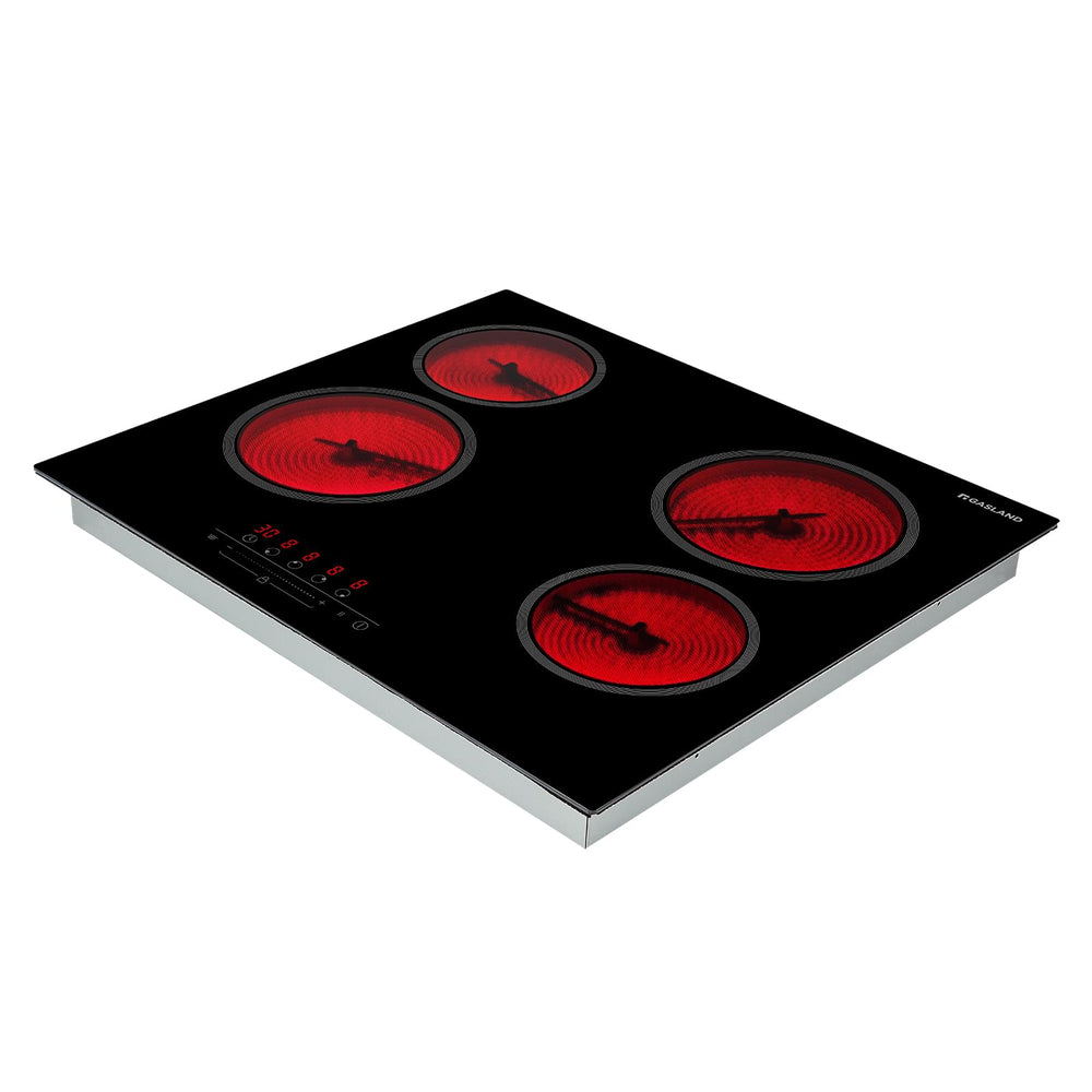 GASLAND 60cm Electric Cooktop 4 Burner 6000W Slider Touch Control ...
