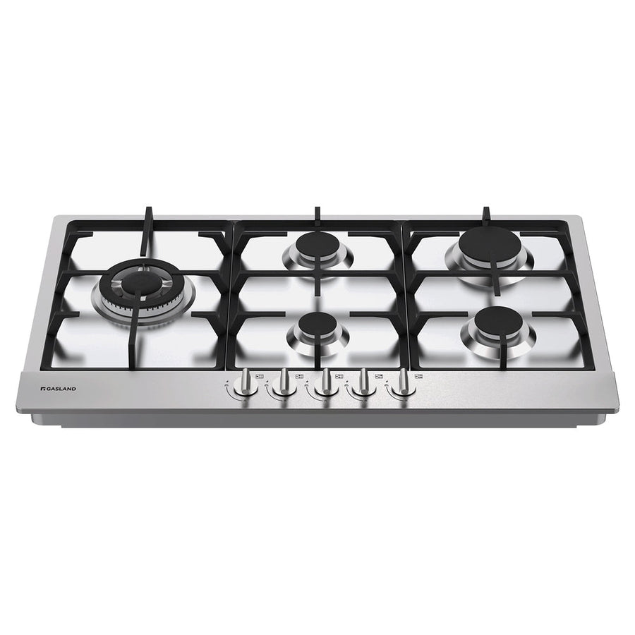 GASLAND Chef 90cm Gas Cooktop With Griddle 5 Burner Side Triple Ring ...