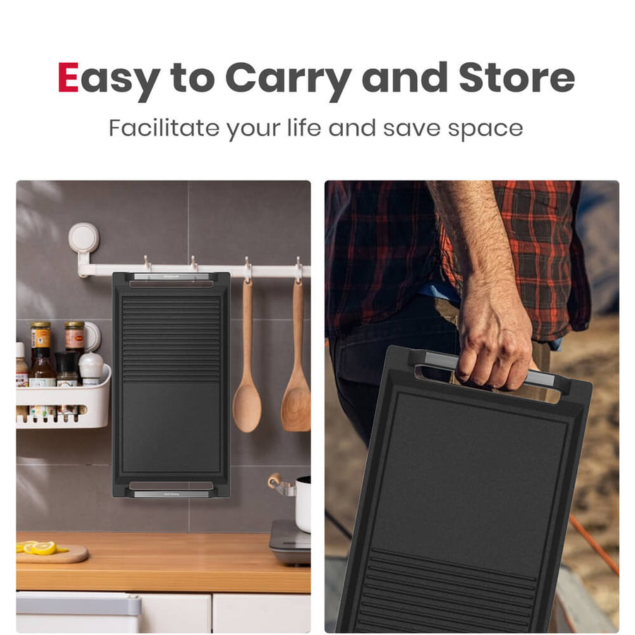 GASLAND Chef 5 Burner Induction Cooktop with Griddle 90cm Slider Touch ...